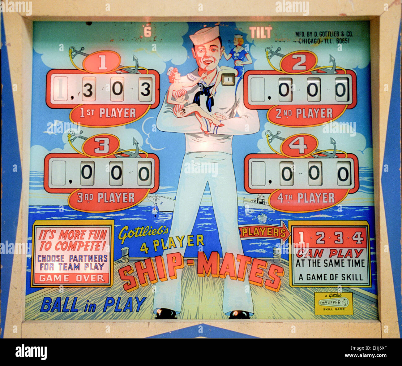 Vintage pinball hi-res stock photography and images - Alamy