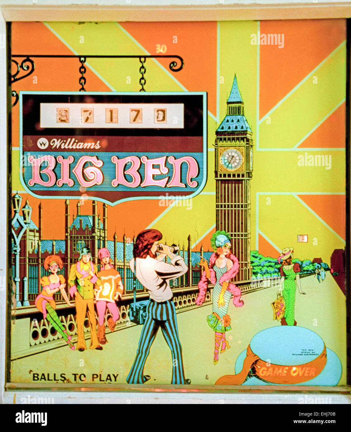 LAS VEGAS, NV – JANUARY 1: Classic vintage pinball art in Las Vegas ...