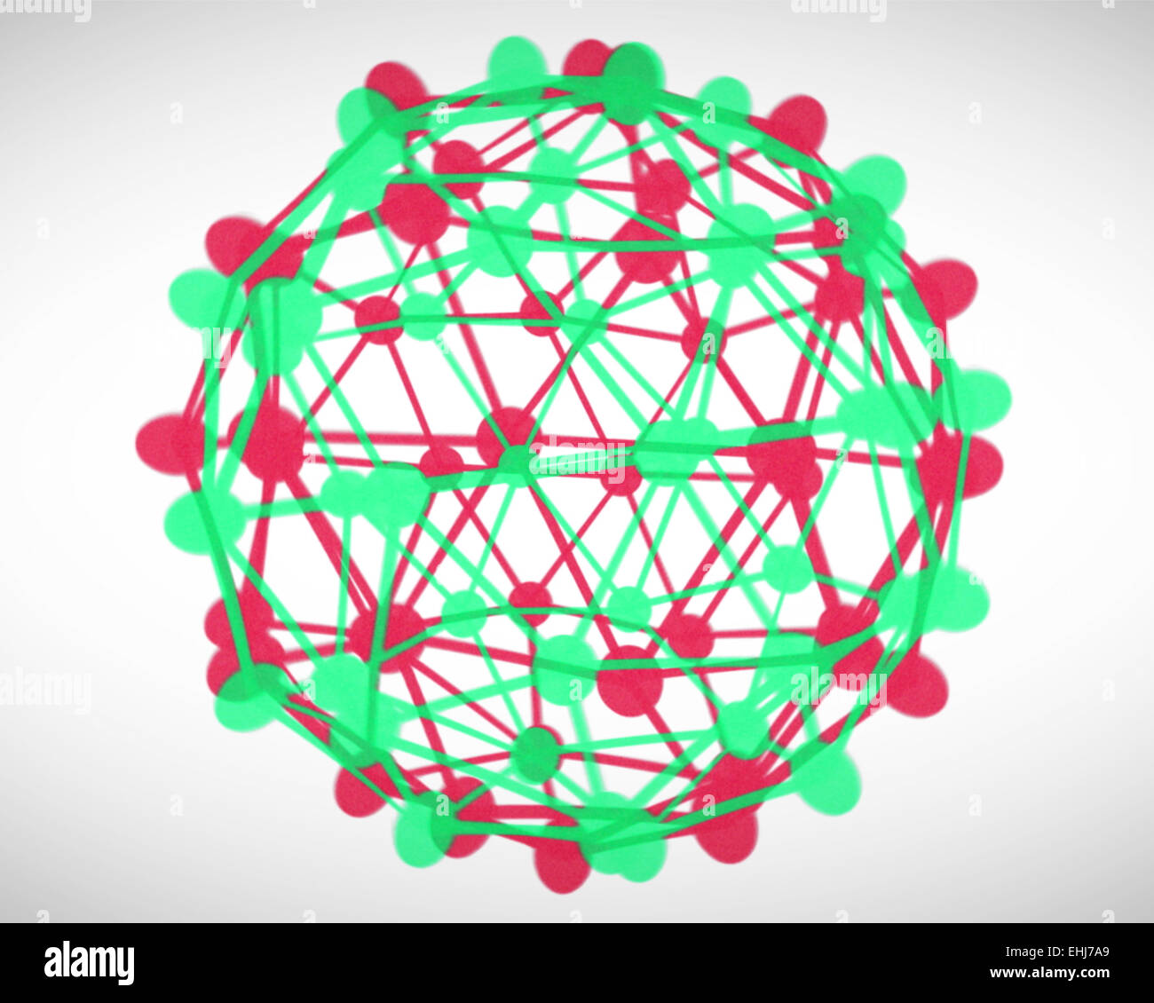 Red and Green cells connection Stock Photo - Alamy