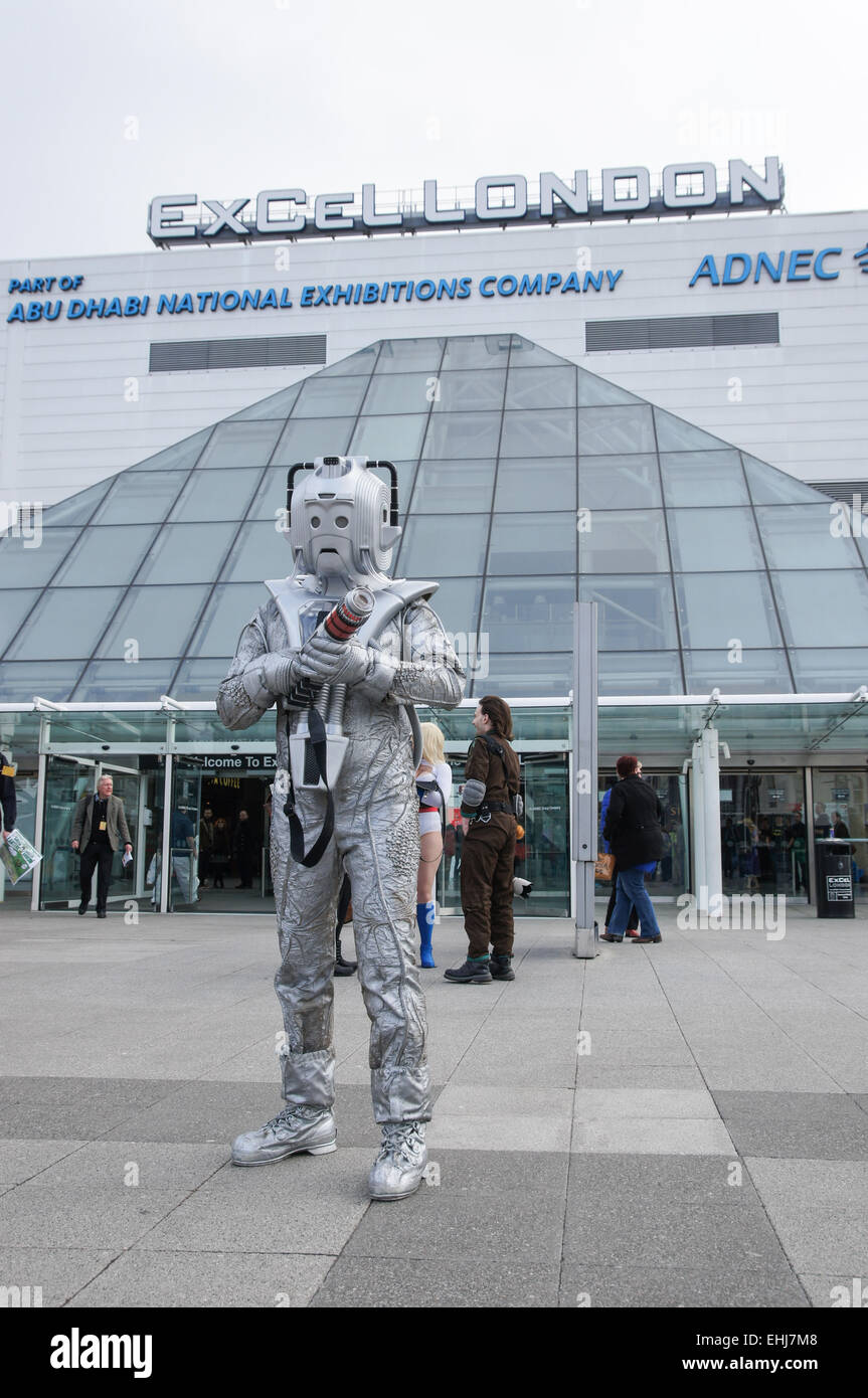 Comic fan at the london super comic convention at excel hi-res stock ...