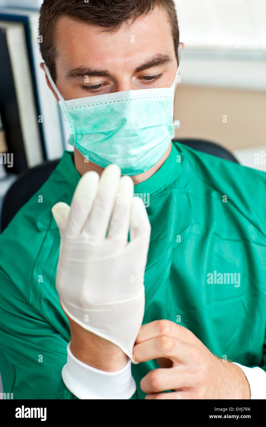 Portrait of a surgeon in scrubs uniform Stock Photo - Alamy