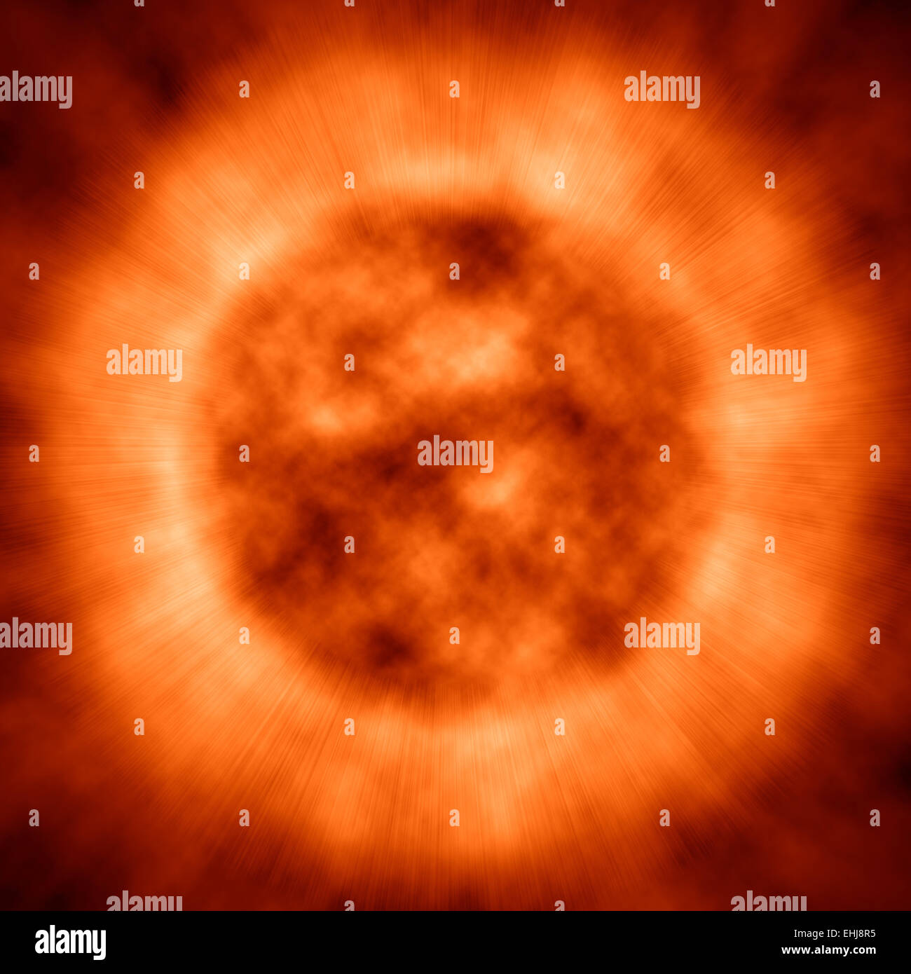Orange circle exploding Stock Photo - Alamy