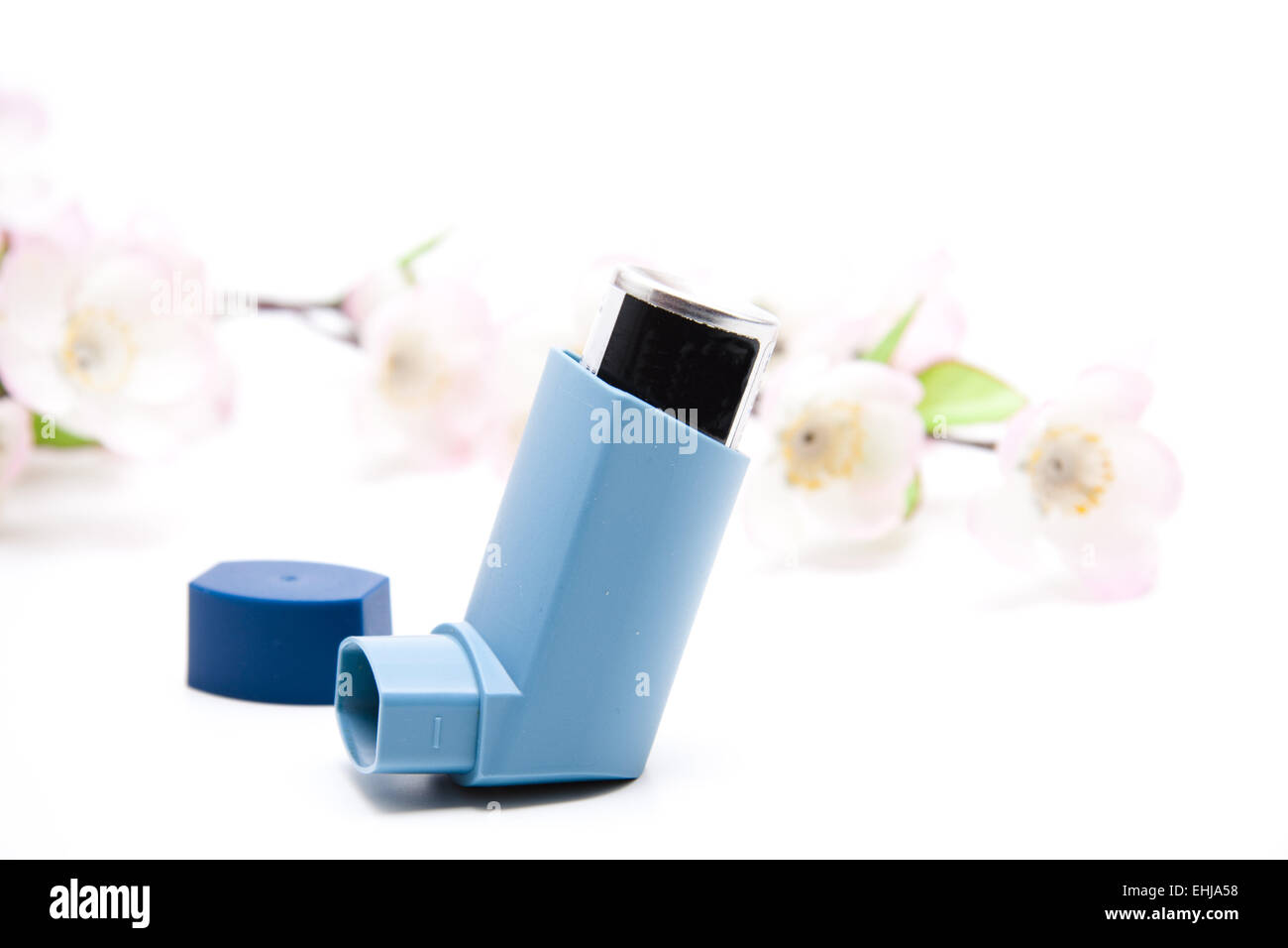Inhaler with flowering branch Stock Photo - Alamy