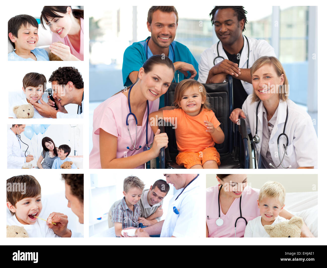 Collage of different medical situations Stock Photo - Alamy