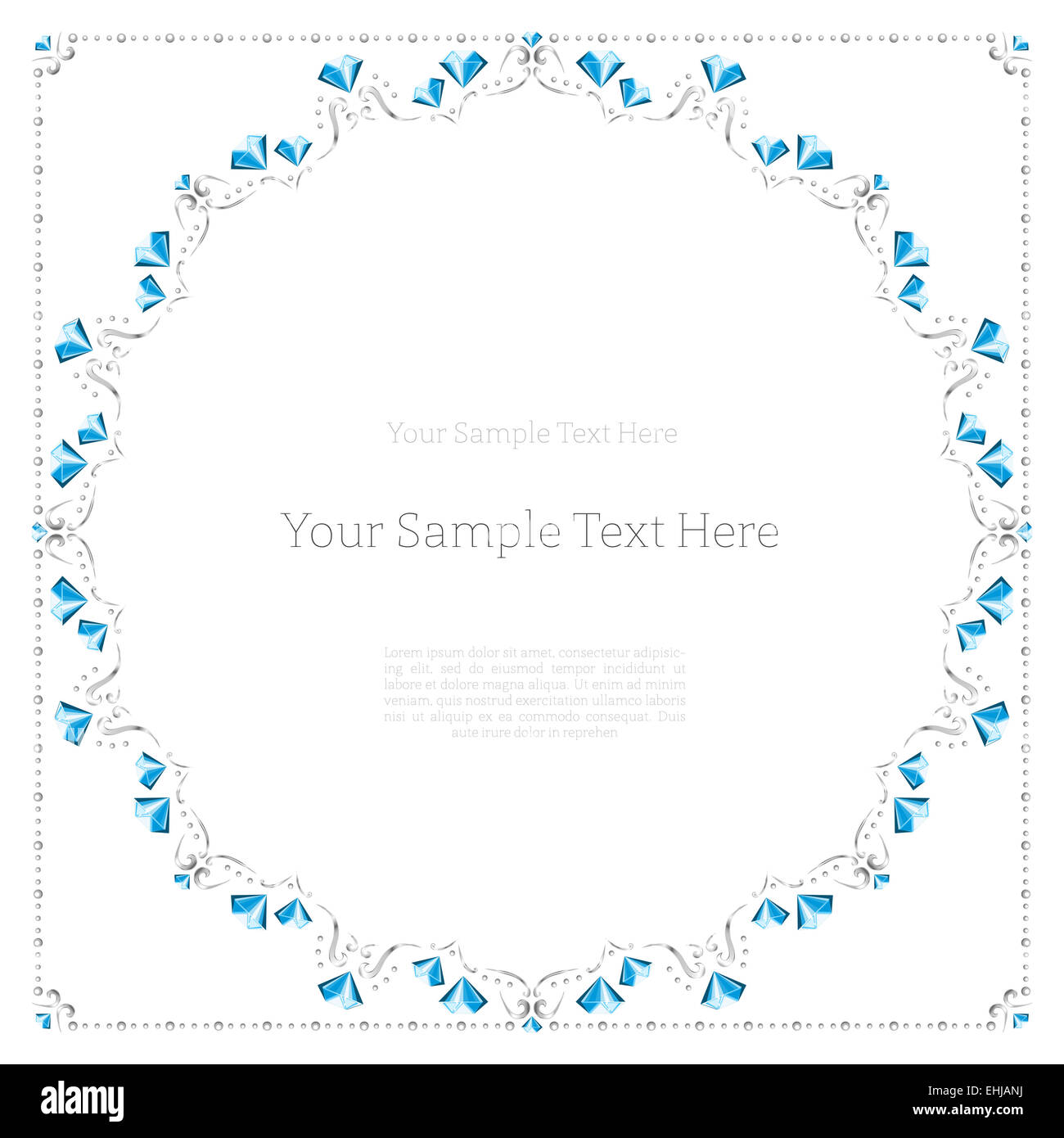 Diamond round frame hi-res stock photography and images - Alamy