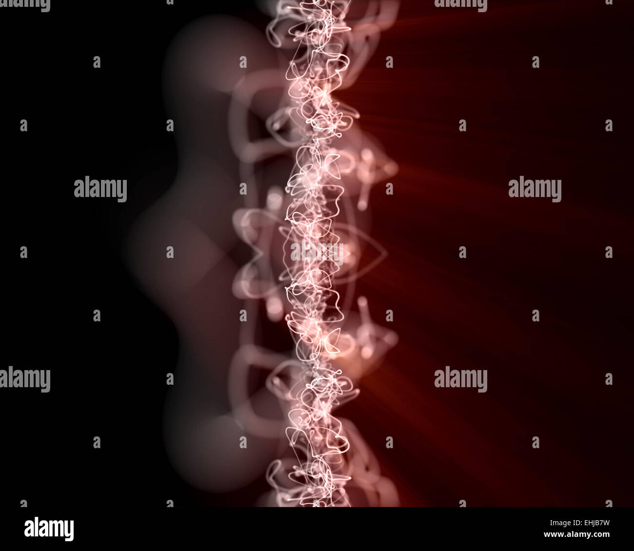 Vertical red lightning lines Stock Photo - Alamy