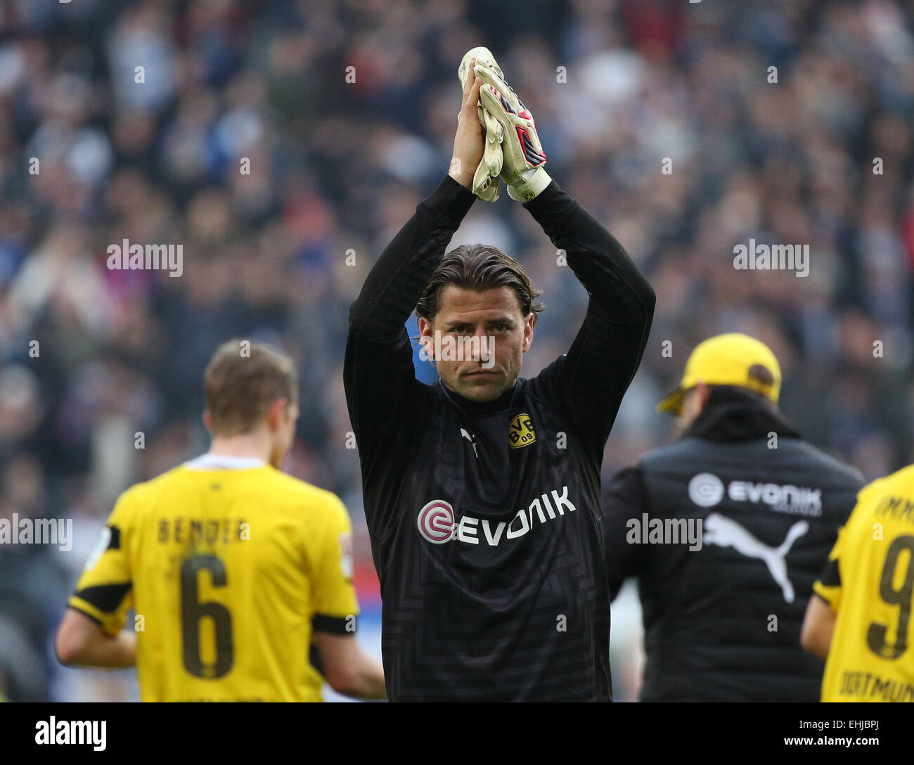 Hamburg, Germany. 07th Mar, 2015. Dortmund's goalkeeper Roman ...