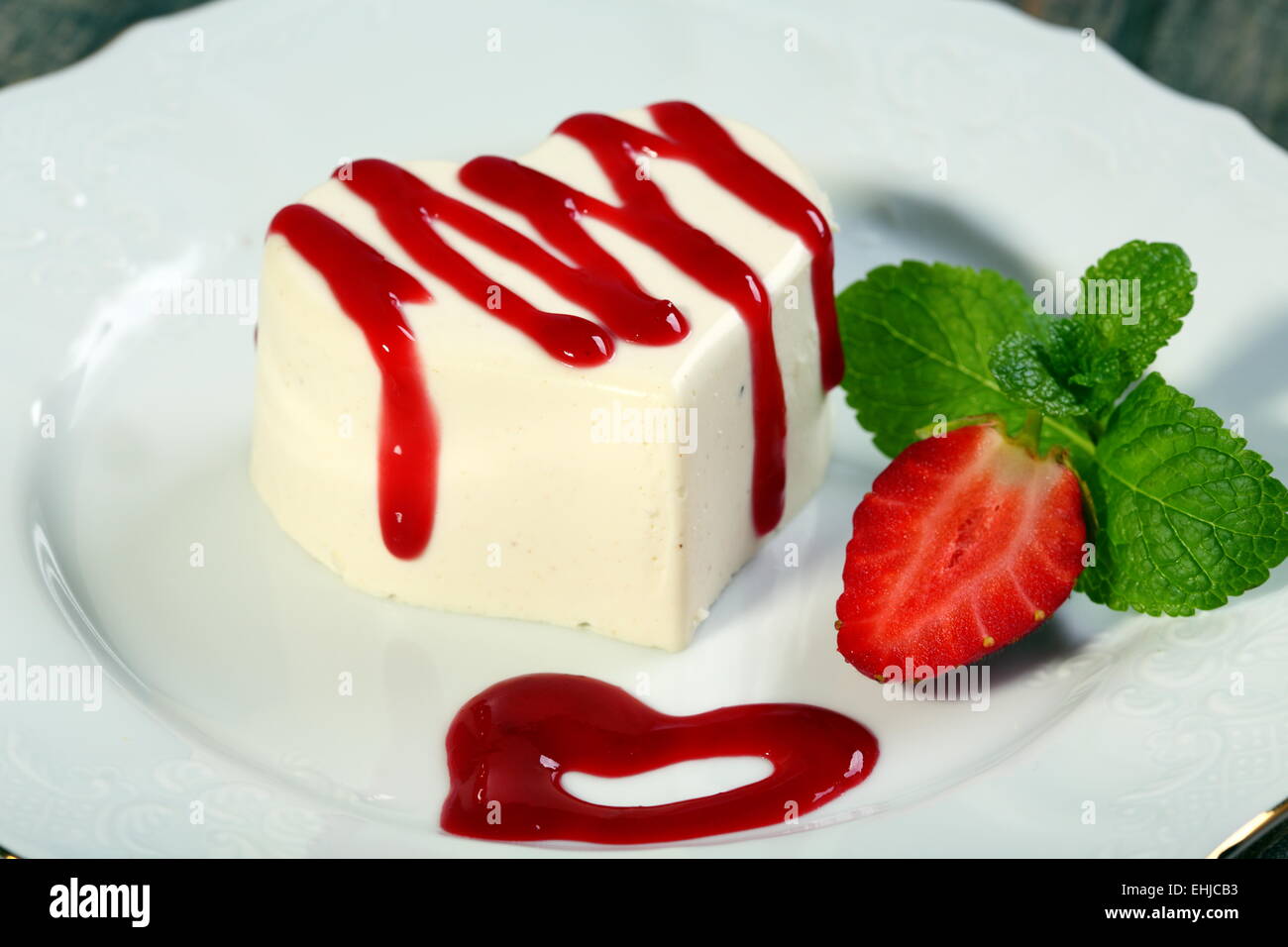 Red cherry in shape hi-res stock photography and images - Alamy