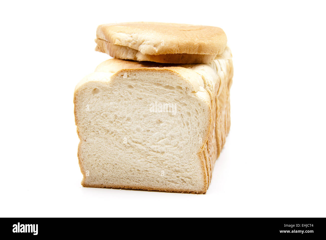 White bread slivered Stock Photo - Alamy