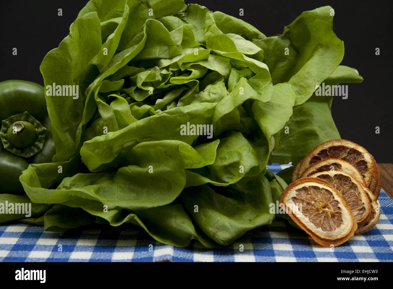 Lettuce with lemons Stock Photo - Alamy
