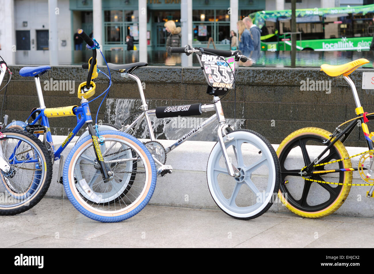Nottingham,UK:14th March 2015. About sixty BMX cyclist riding ...