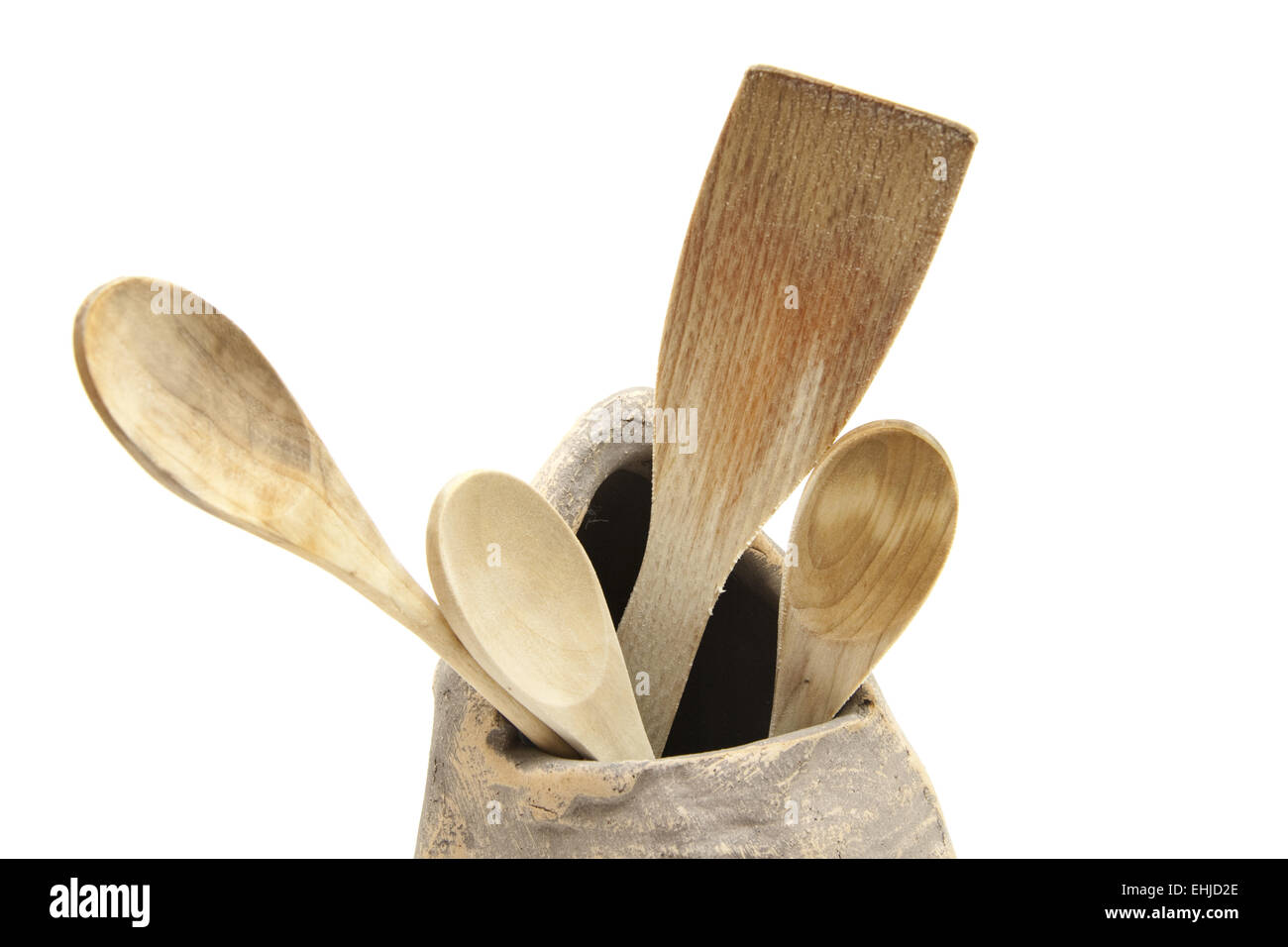 Wooden spoon in the container Stock Photo - Alamy