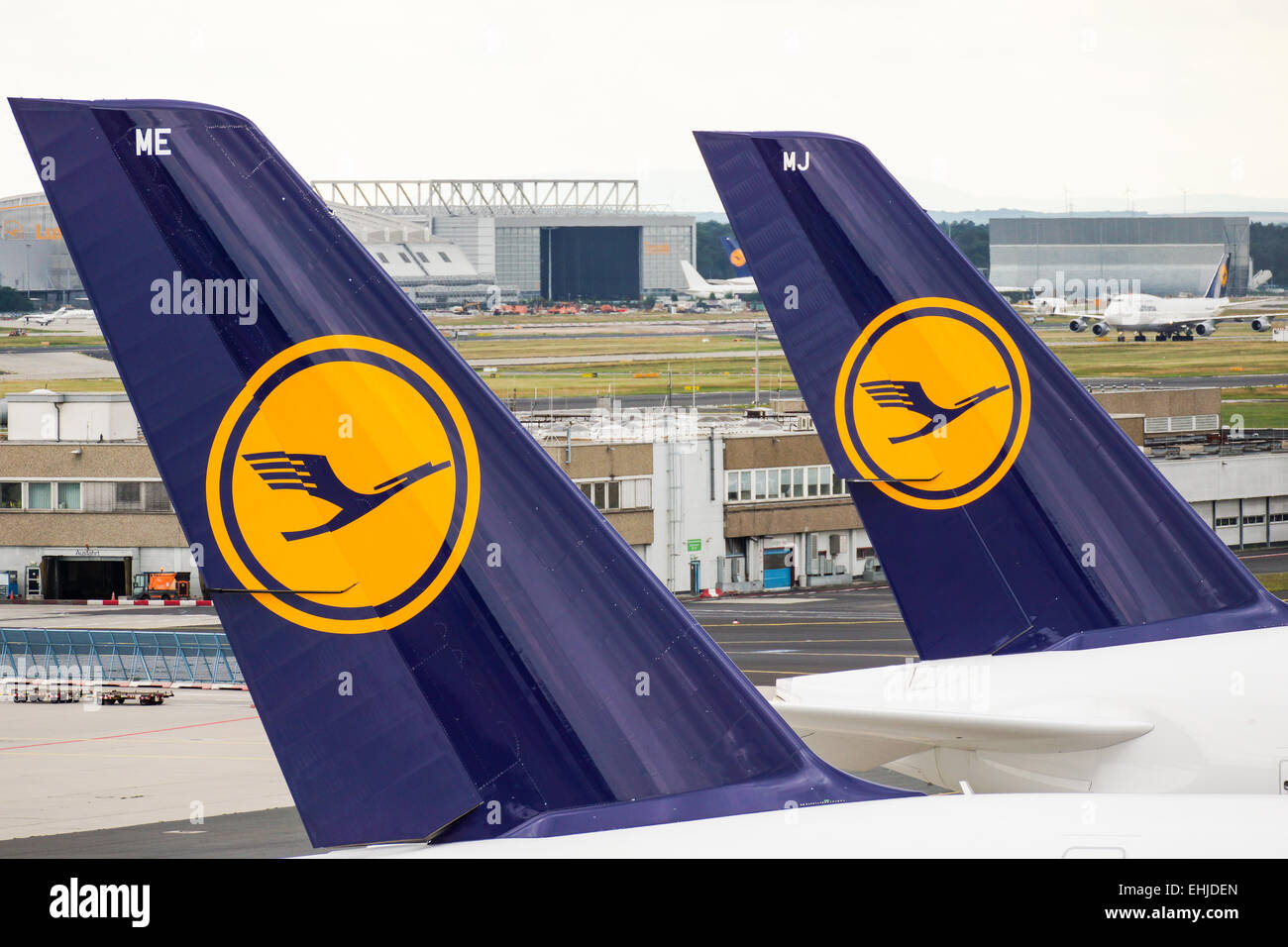 Lufthansa A380 Vertical Tail Stock Photo - Alamy