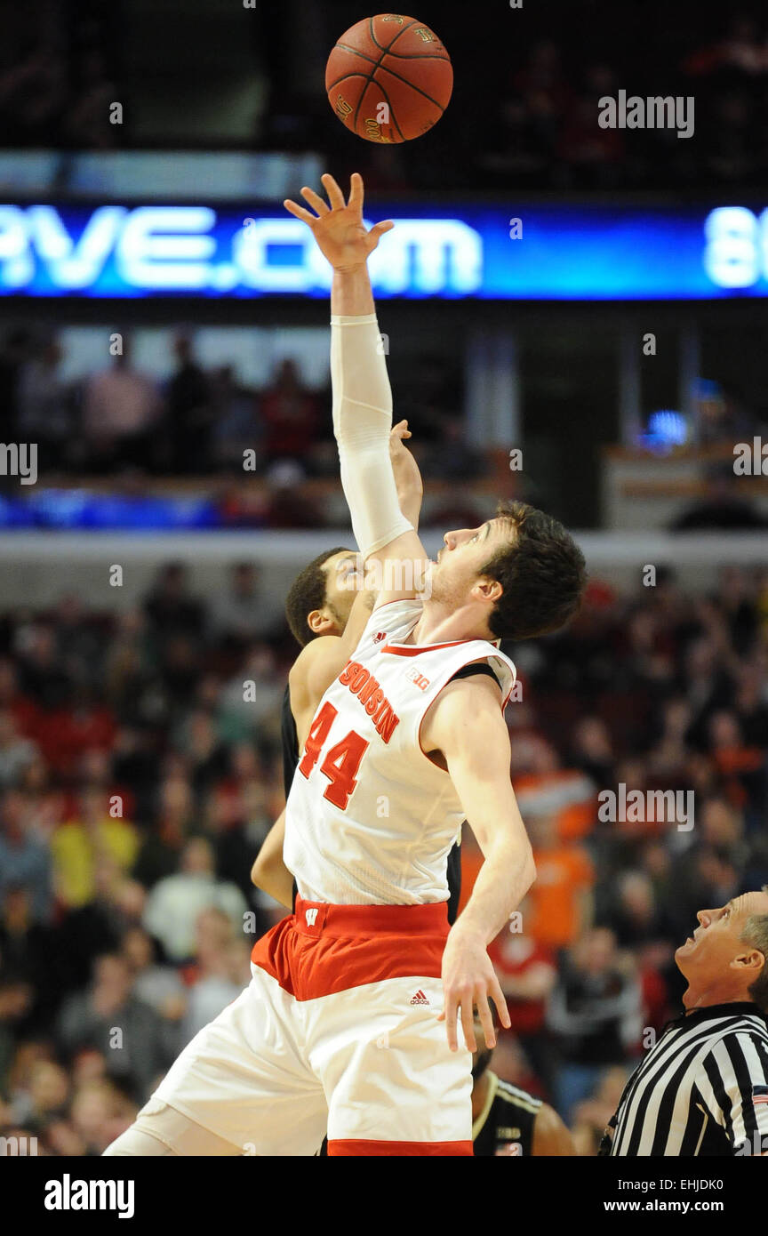 Chicago, IL, USA. 14th Mar, 2015. Wisconsin Badgers forward Frank ...