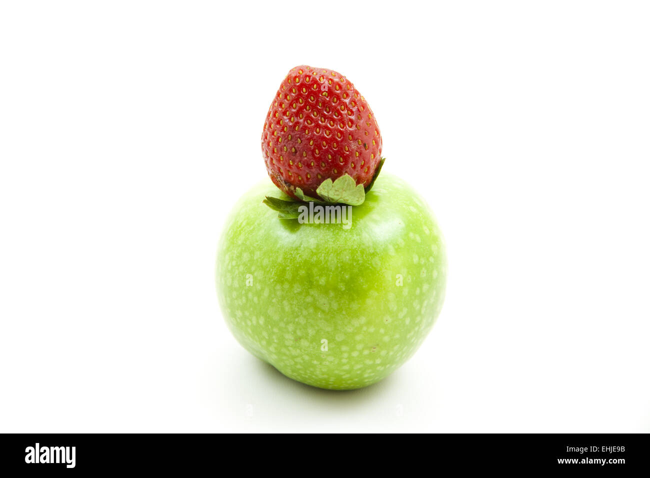 Strawberry apple on white hi-res stock photography and images - Alamy