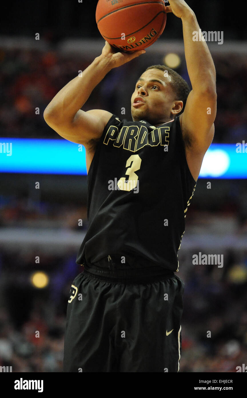 Chicago, IL, USA. 14th Mar, 2015. Purdue Boilermakers guard P.J ...