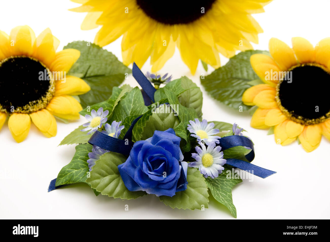Blue flower bunch Stock Photo - Alamy