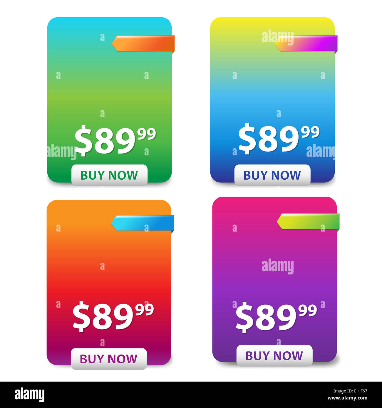 Color Price Table Stock Photo - Alamy