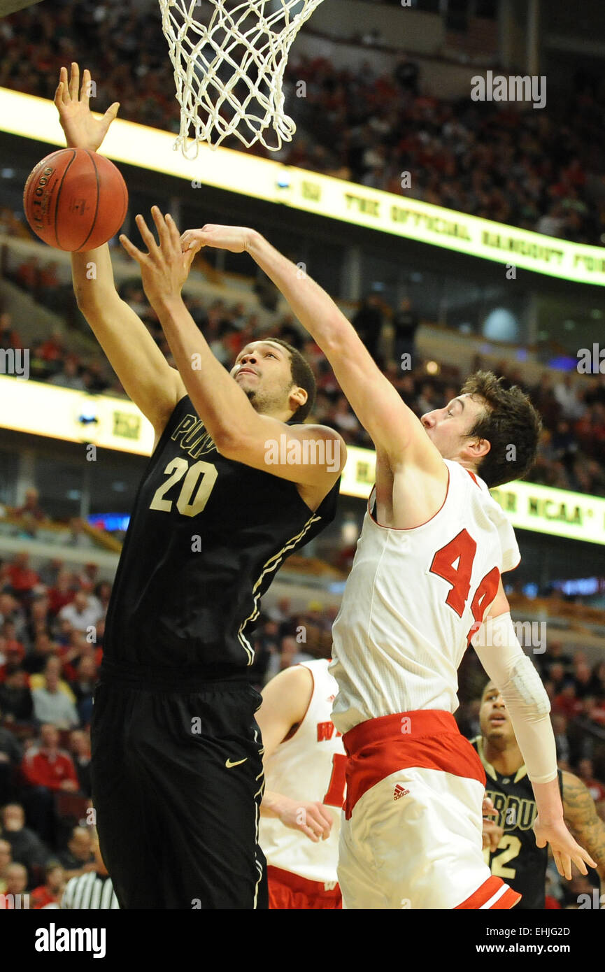 Chicago, IL, USA. 14th Mar, 2015. Purdue Boilermakers center A.J ...
