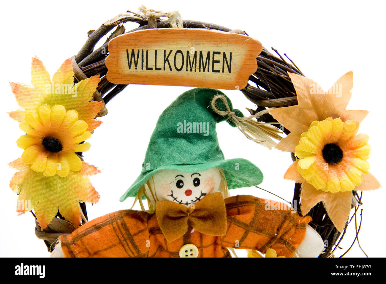 Name plate welcome Stock Photo - Alamy