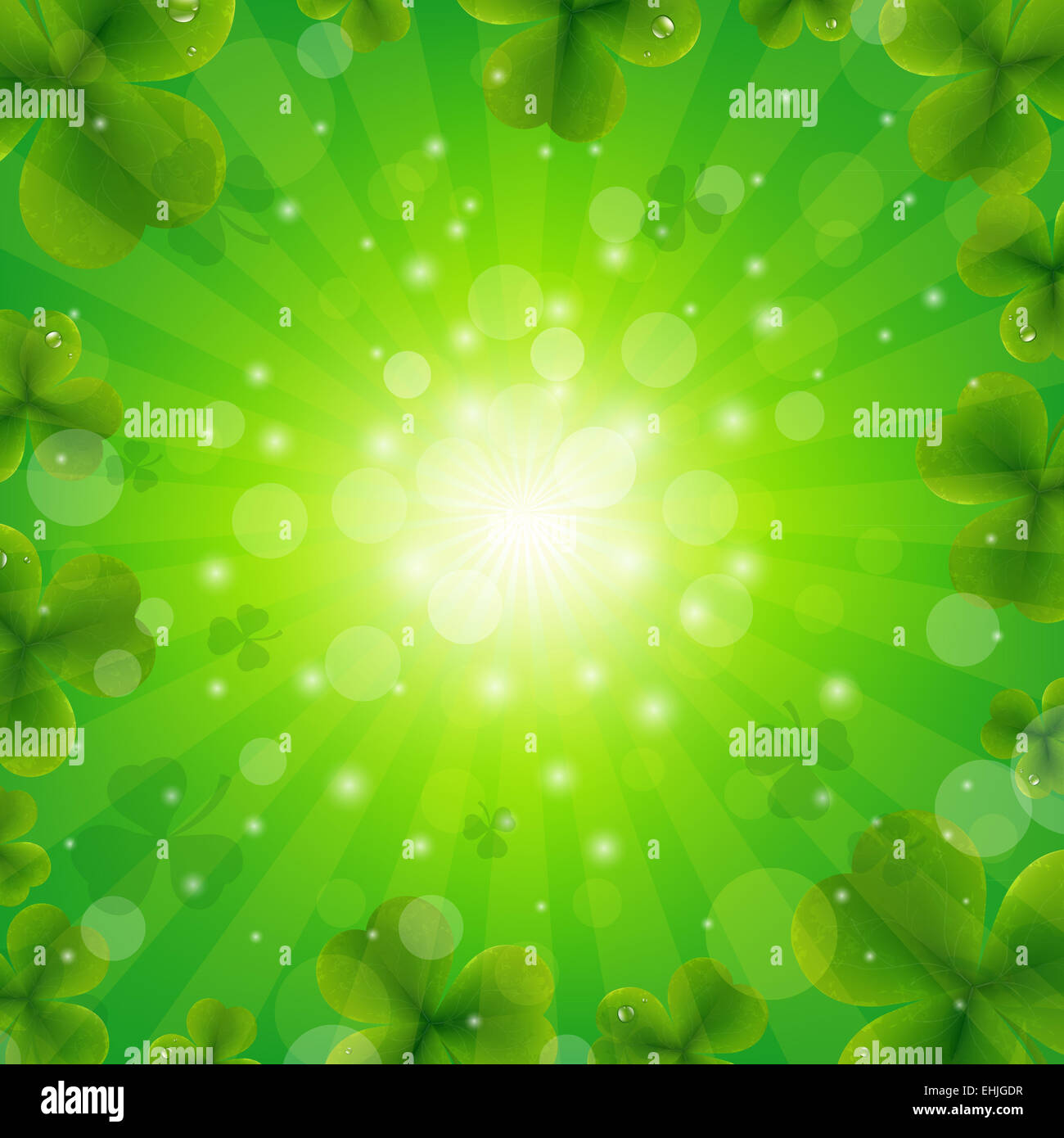 Patrick Day Green Background Stock Photo - Alamy