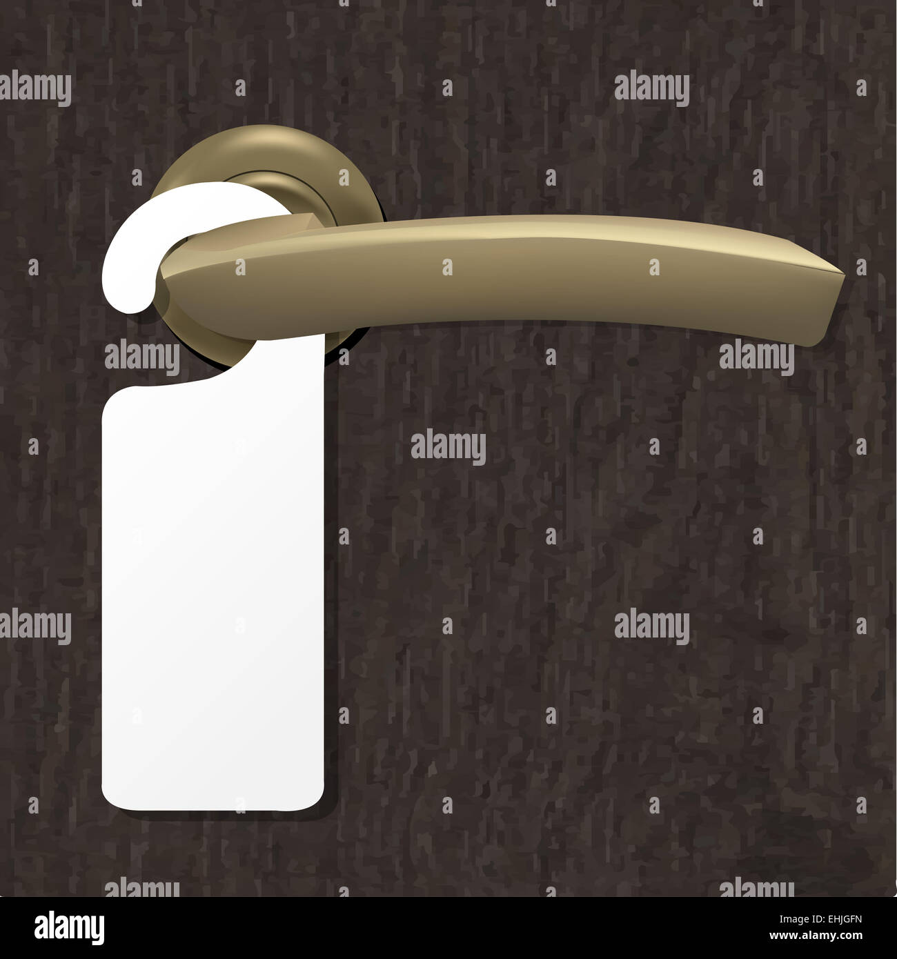 Do Not Disturb Sign With Copper Door Handle Stock Photo - Alamy