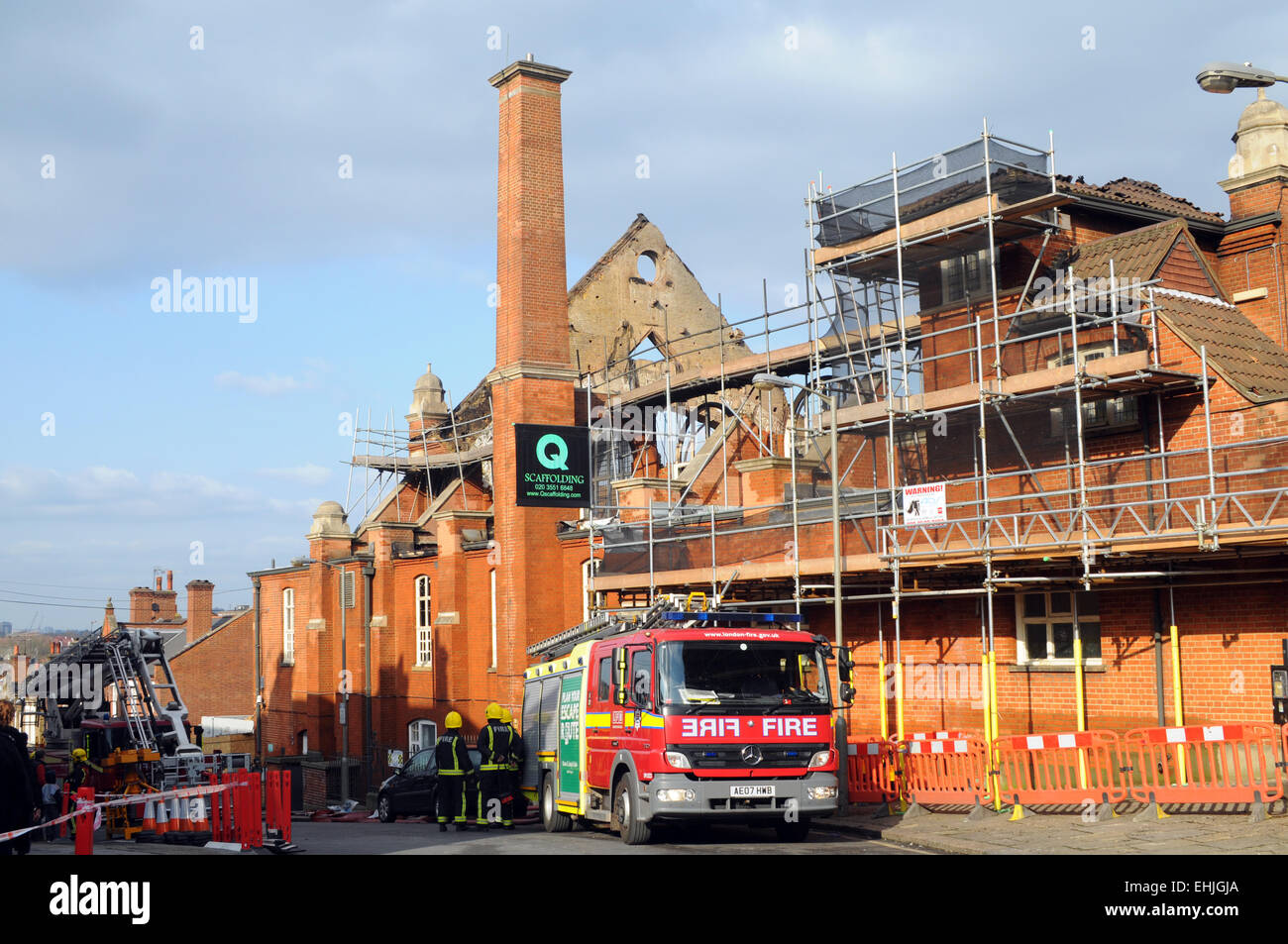 Fire destroys town hall hi-res stock photography and images - Alamy