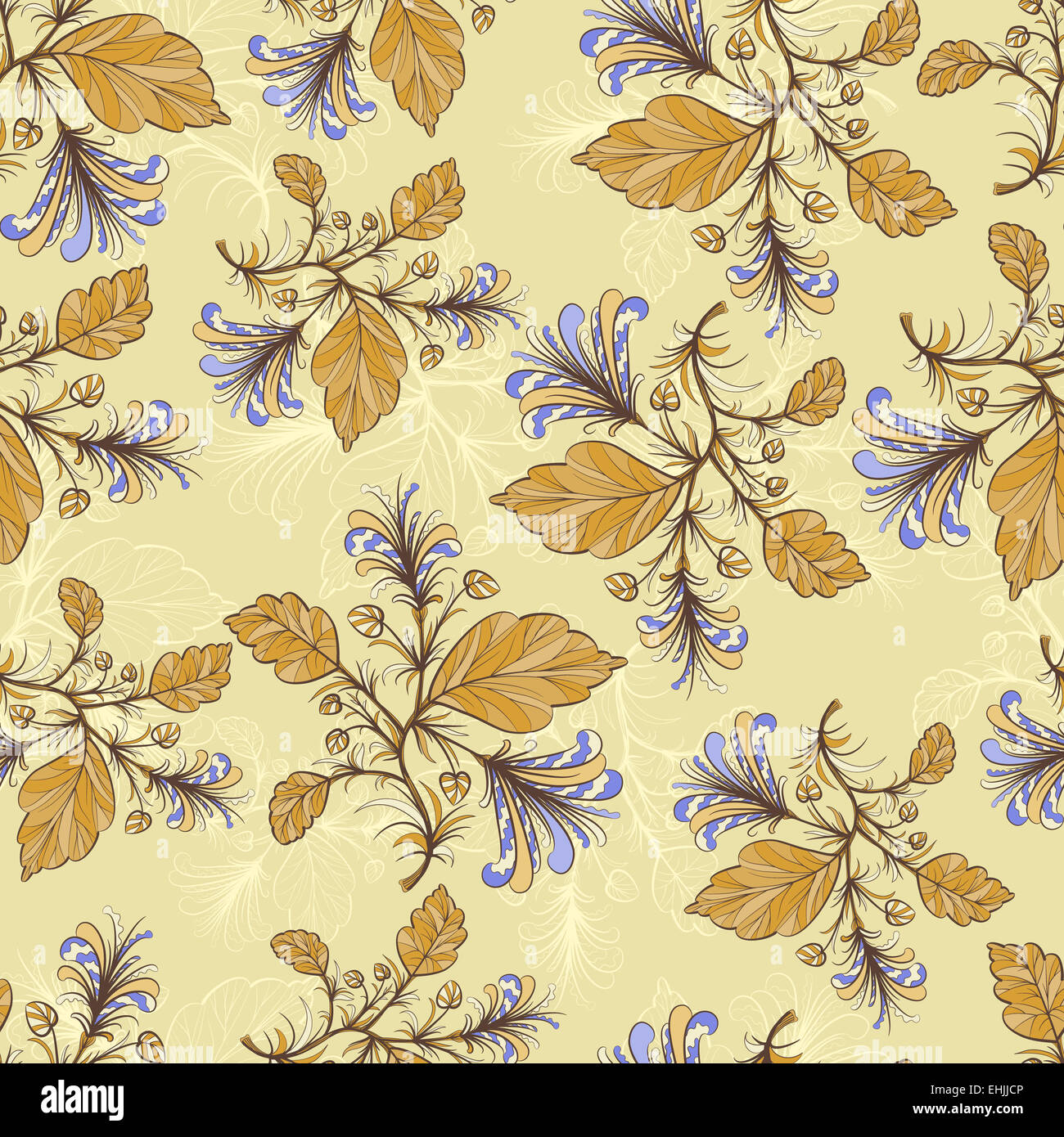 Vintage floral pattern.Vector illustration Stock Photo - Alamy