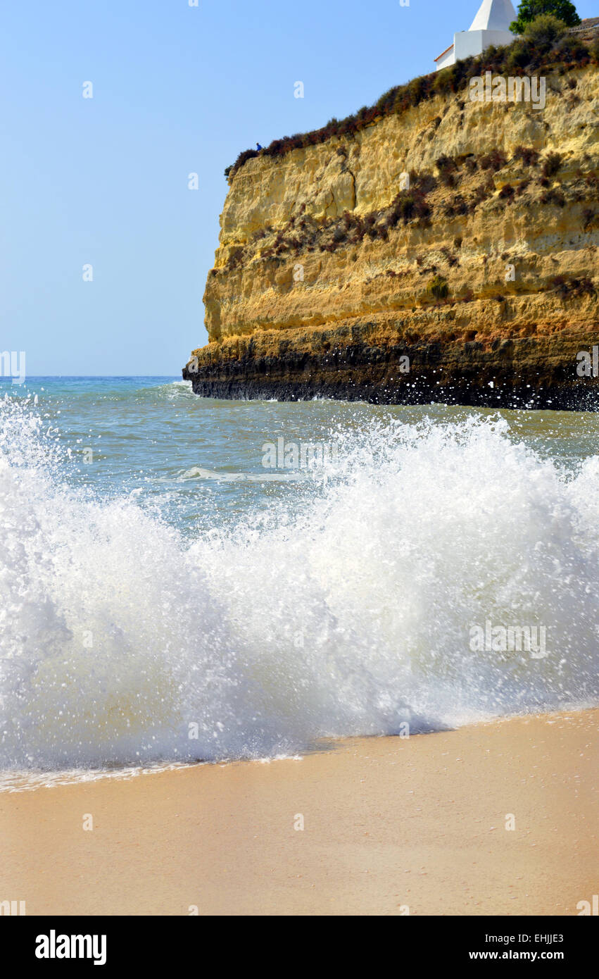 Senhora Da Rocha Beach in Portugal Stock Photo - Alamy