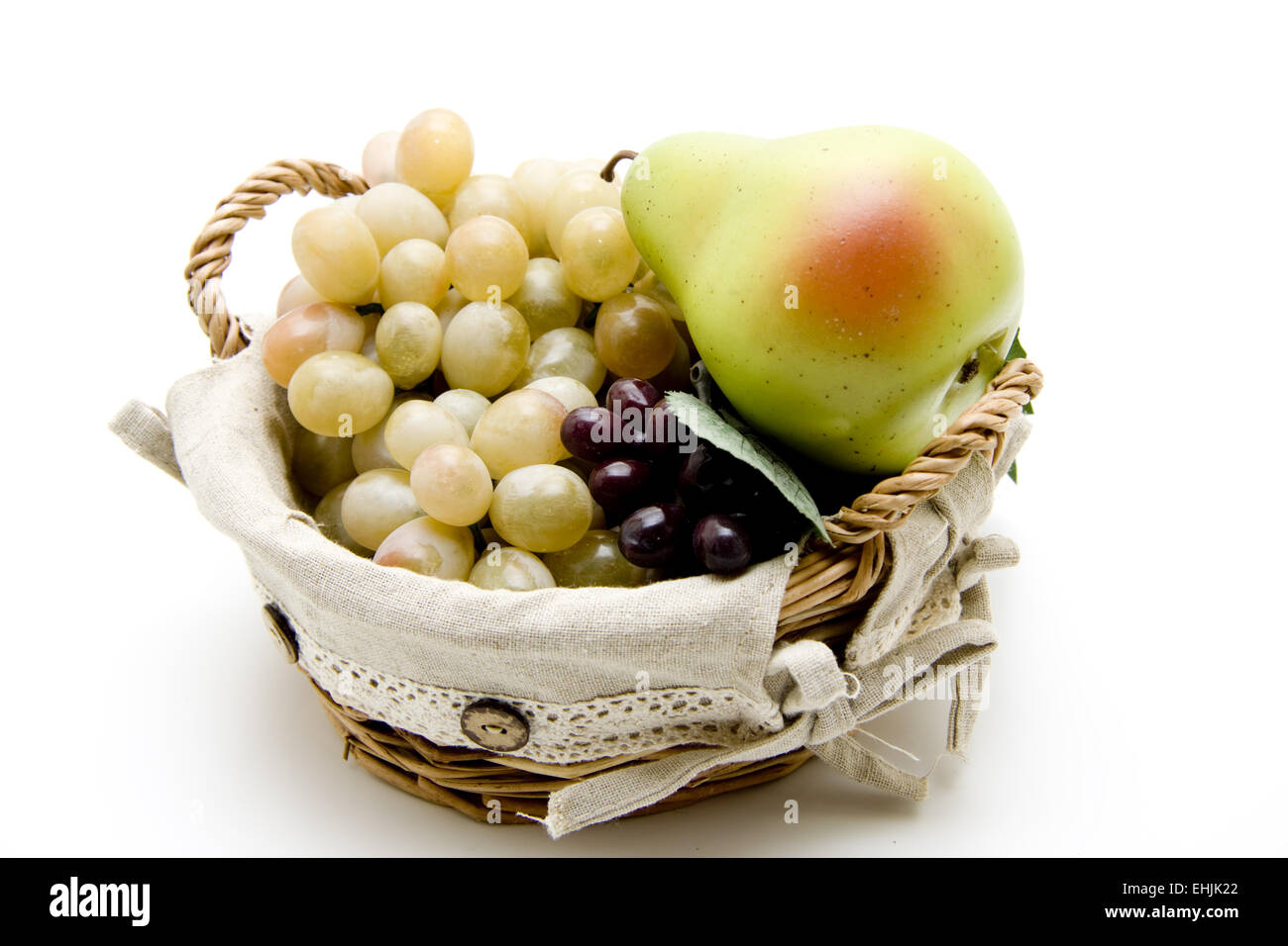 Pear and grapes Stock Photo - Alamy