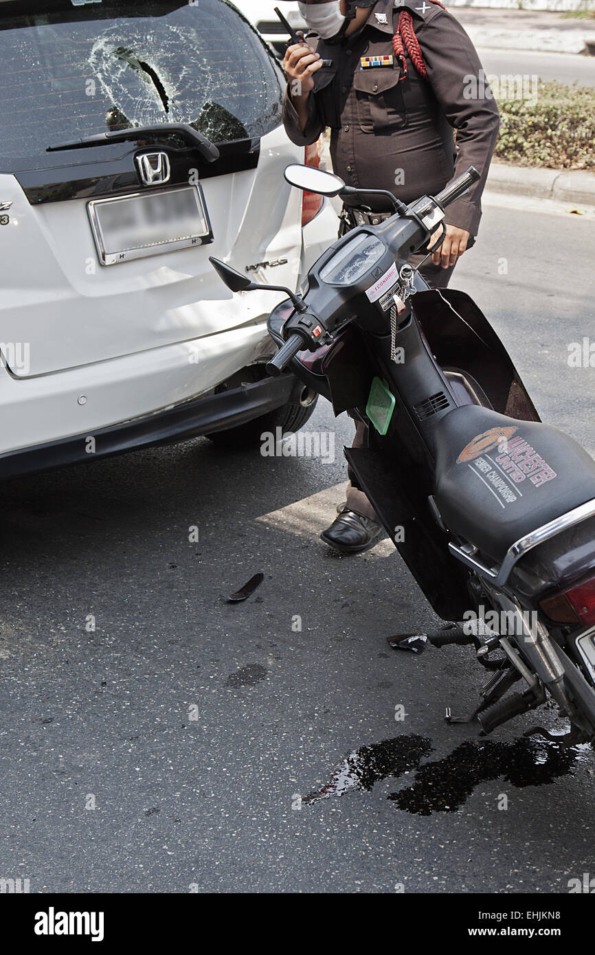 Thailand moped accident hi-res stock photography and images - Alamy