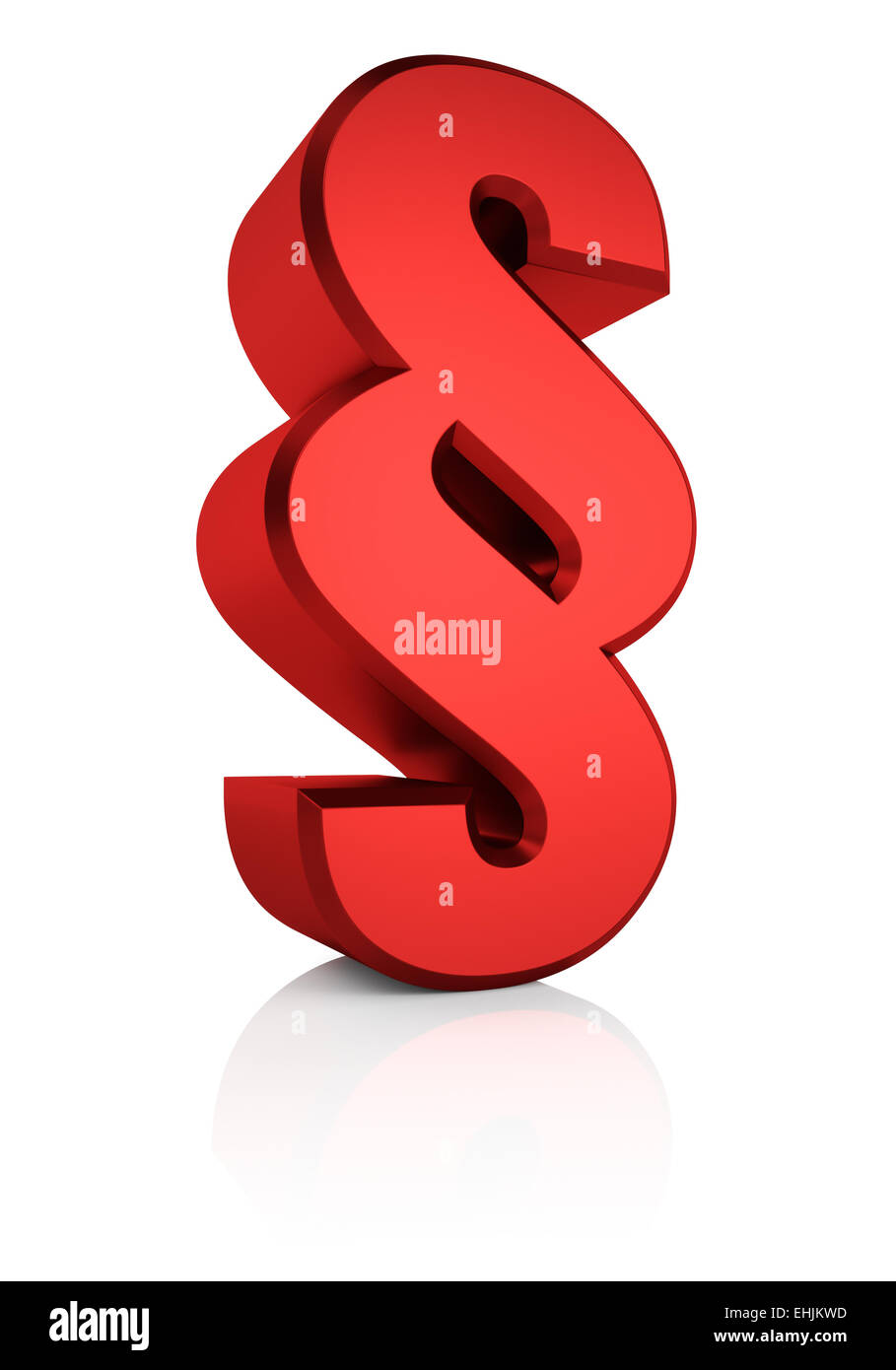 Red Paragraph Symbol Isolated On White Background 3d Render Stock 
