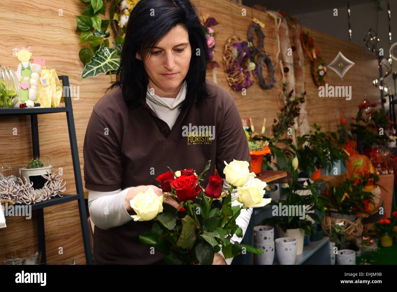 Florist designed bouquet Stock Photo - Alamy
