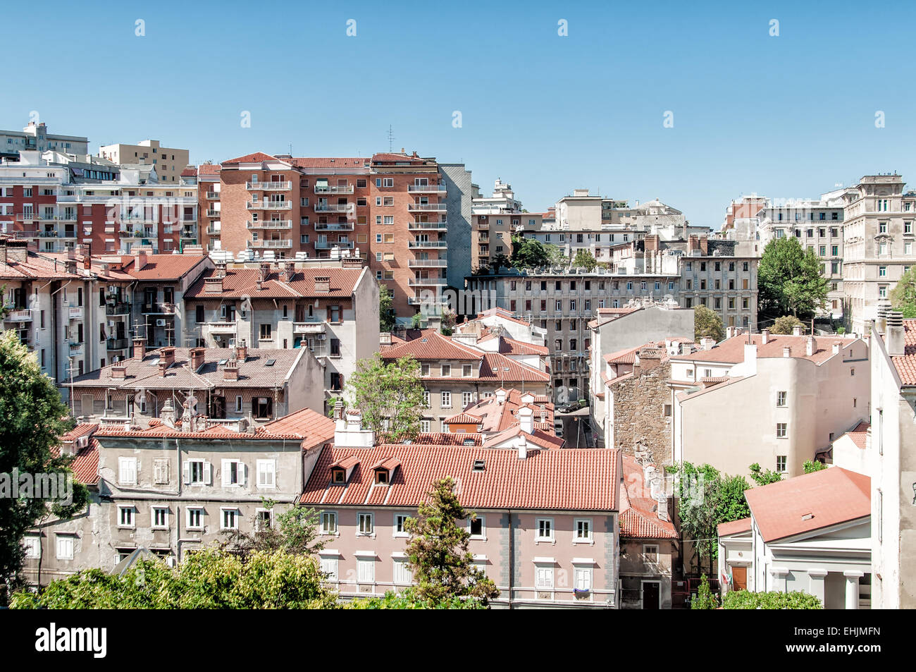 Old Town of Trieste Stock Photo - Alamy
