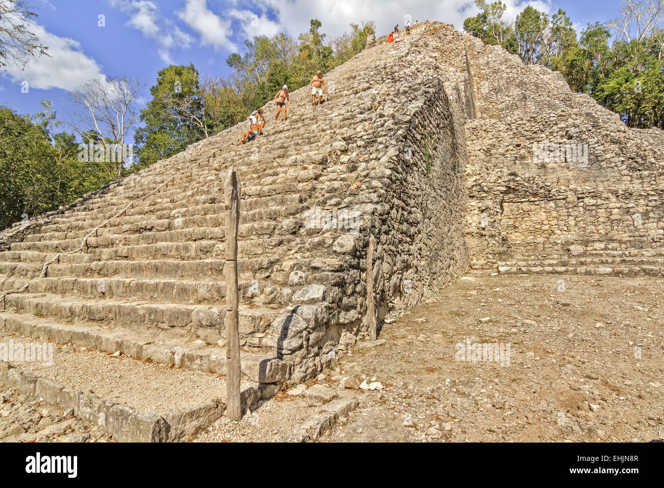 Coba pyramid hi-res stock photography and images - Alamy