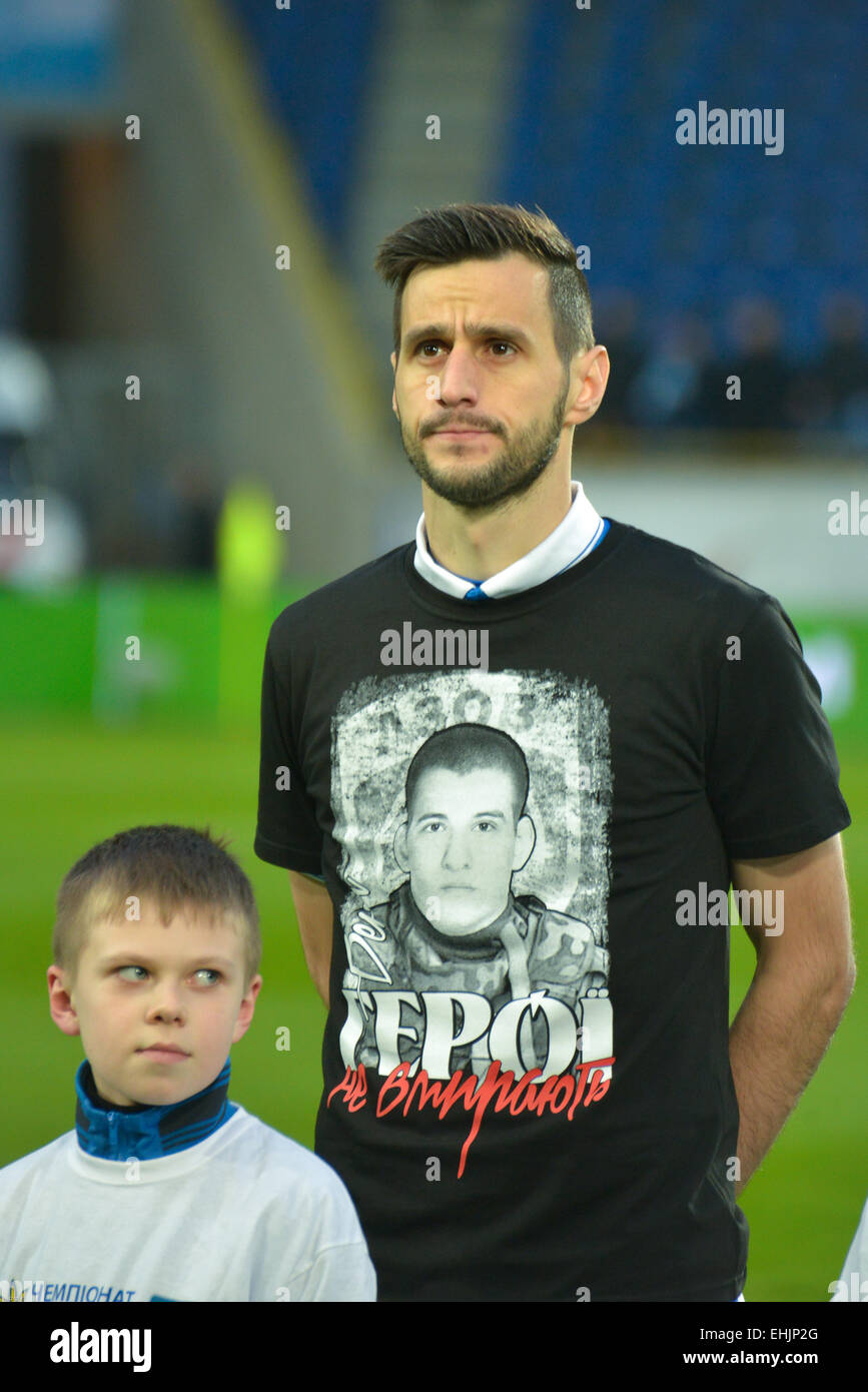 Nikola Kalinic during the match between FC Dnipro and FC Volyn at ...
