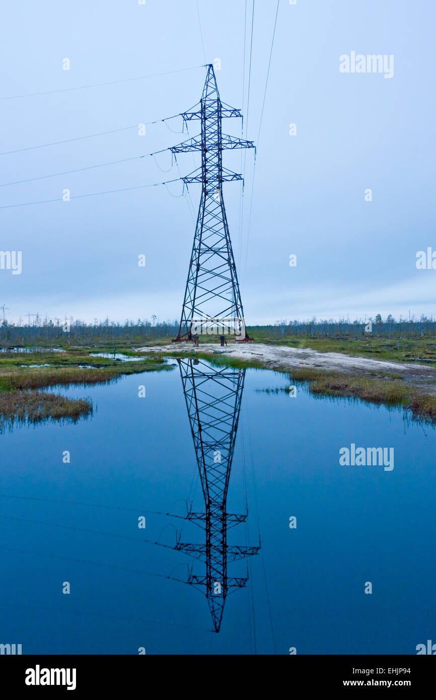 High voltage tower Stock Photo - Alamy