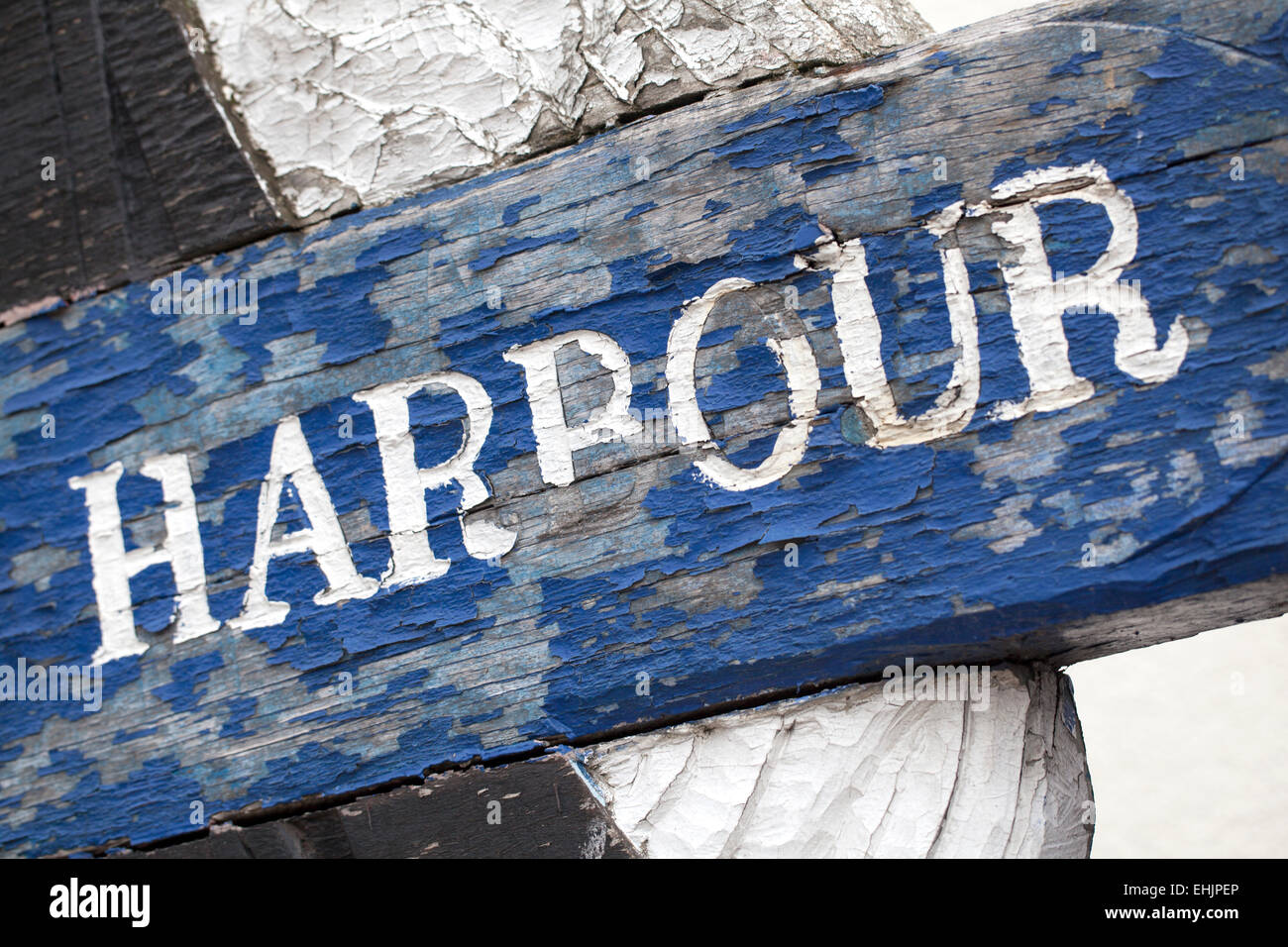 Whitstable Harbour Sign Stock Photo - Alamy