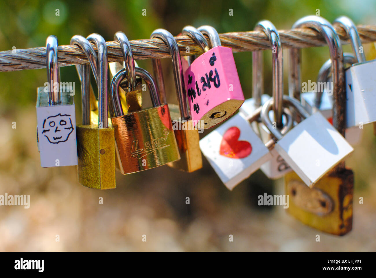 Love lock padlock Stock Photo - Alamy