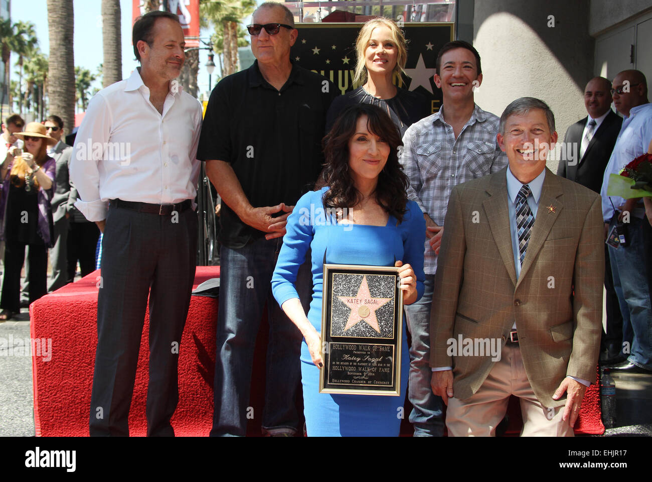 Katey Sagal at her Hollywood Walk of Fame star ceremony Featuring: Ed O'Neill,Katey Sagal,David ...