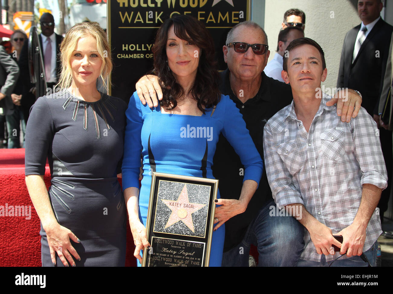 Katey Sagal at her Hollywood Walk of Fame star ceremony Featuring: Christina Applegate,Ed O ...
