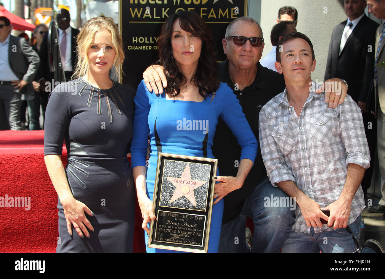 Katey Sagal at her Hollywood Walk of Fame star ceremony Featuring: Christina Applegate,Ed O ...