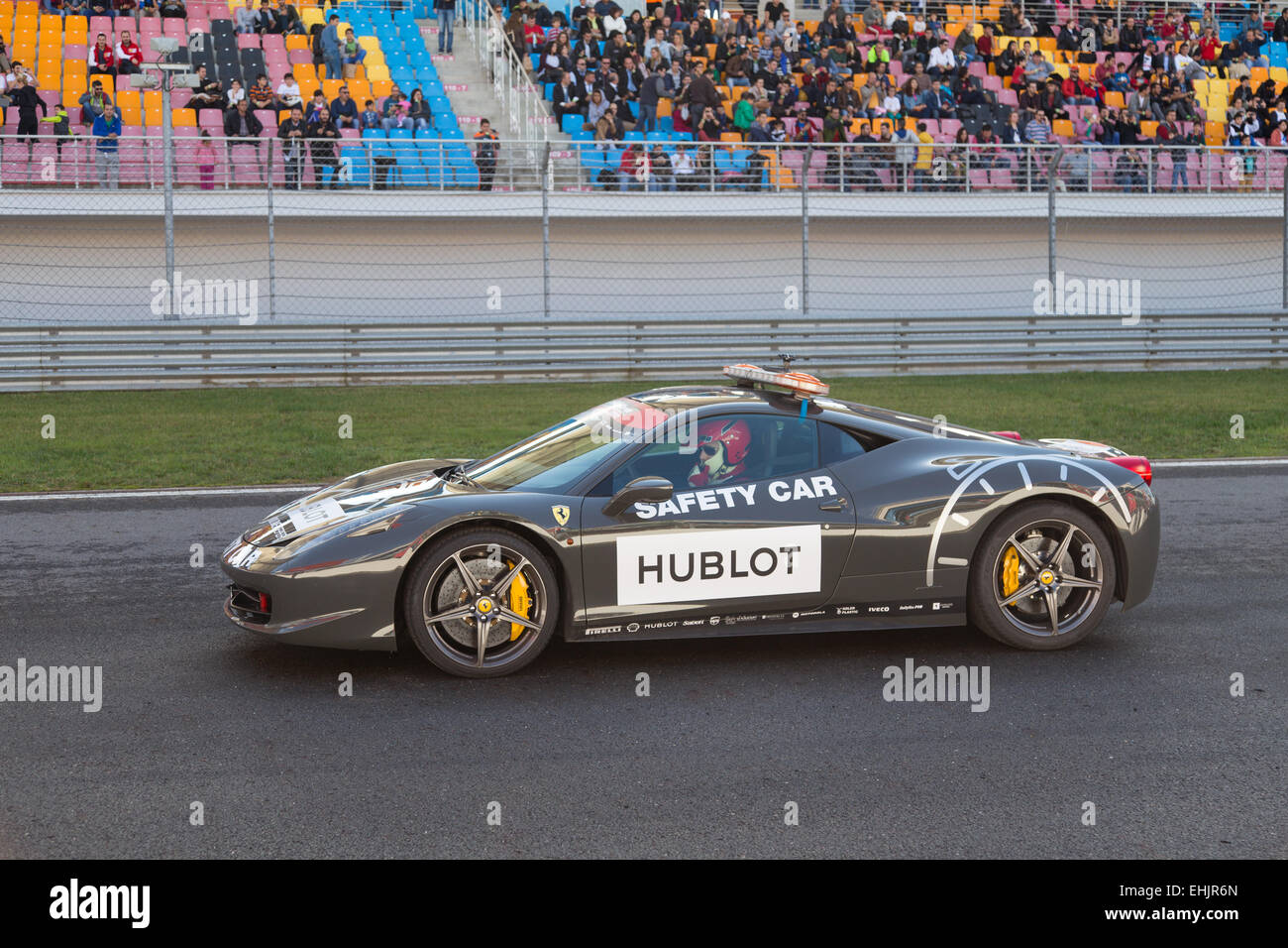ISTANBUL, TURKEY - OCTOBER 25, 2014: Safety Car in start line during ...