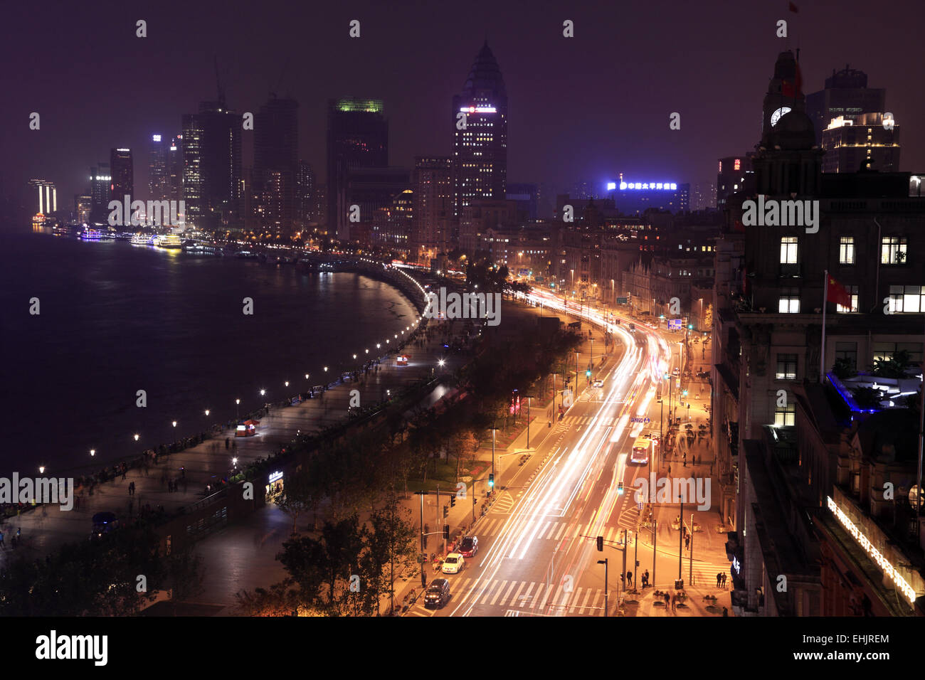 Night view of the bund hi-res stock photography and images - Alamy