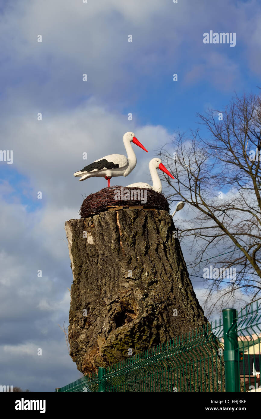 Artificial stork nest hi-res stock photography and images - Alamy
