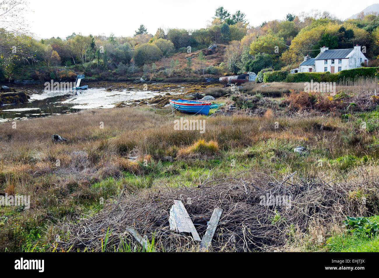 inlet and cottage glengarriff west cork ireland Stock Photo - Alamy