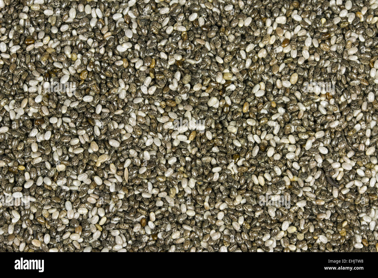 Top view of chia seeds. Can be used as background. The people of the ...