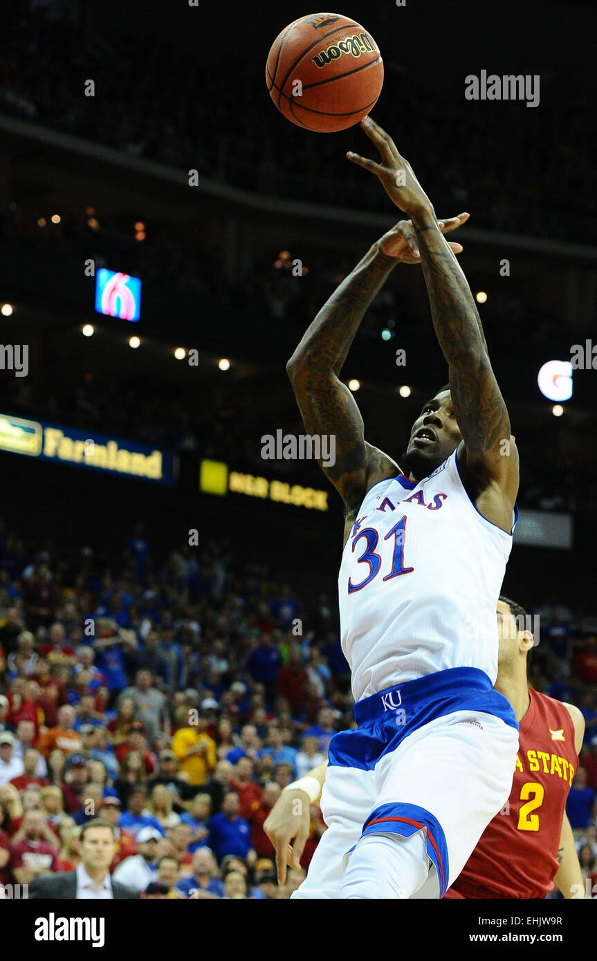 Kansas City, Missouri, USA. 14th Mar, 2015. Kansas Jayhawks forward ...