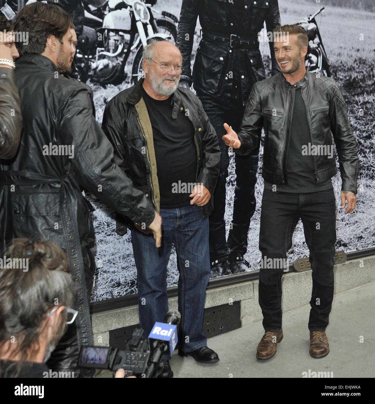 David Beckham at the 'Belstaff: Off Road/David Beckham' book signing at ...