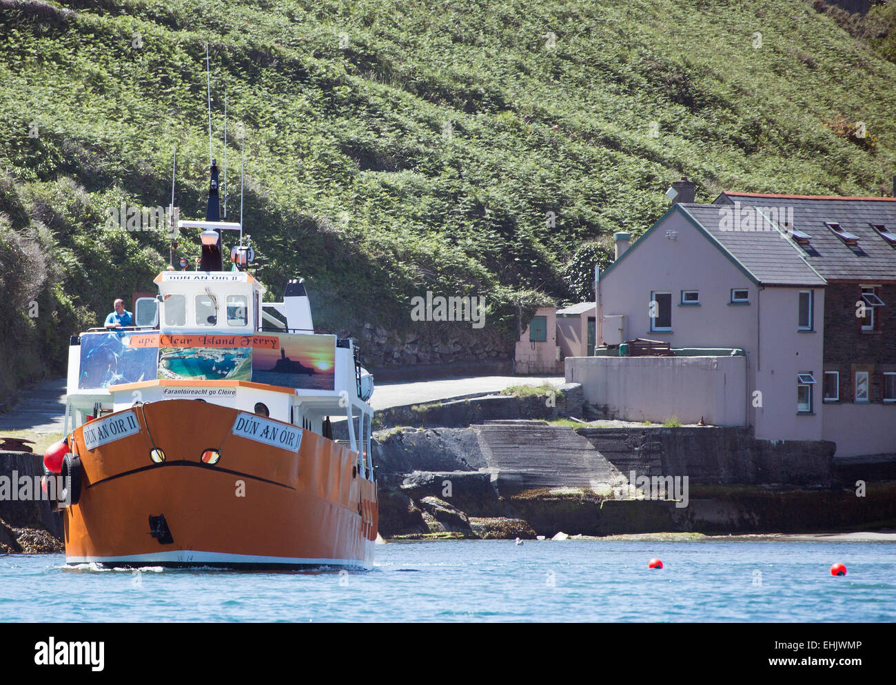 leaving cape clear west cork ireland Stock Photo - Alamy